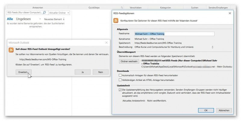 Microsoft Outlook: RSS-Feeds richtig einsetzen und immer up to Date sein