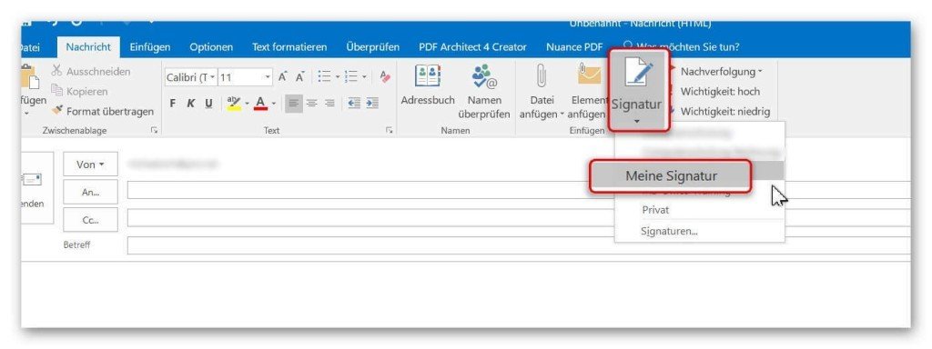 So kommen Sie in 5 Schritten zur perfekten Outlook Signatur mit Bild