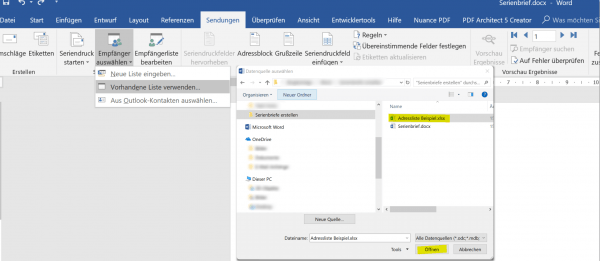 How to create series letters in Microsoft Word and send them