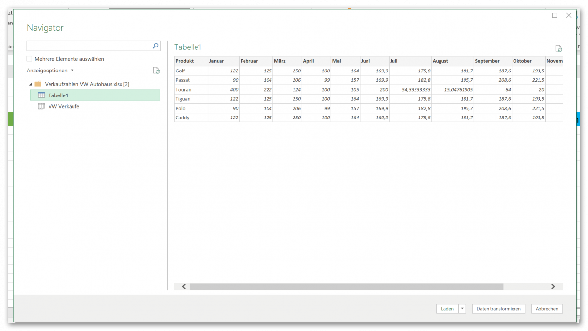 Datenabfragen in Excel - Geht mit PowerQuery