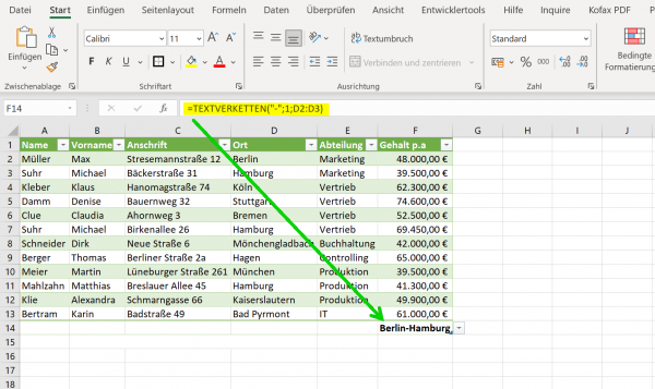 Die 10 wichtigsten Formeln und Funktionen in Excel