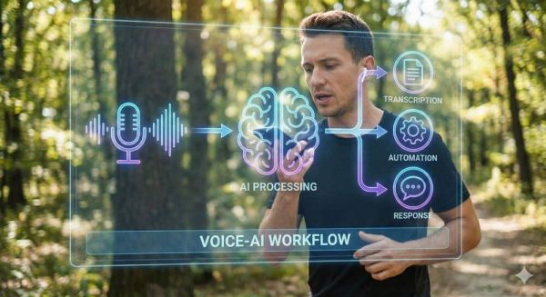 Tippen war gestern: Dein Voice-AI-Workflow für unterwegs